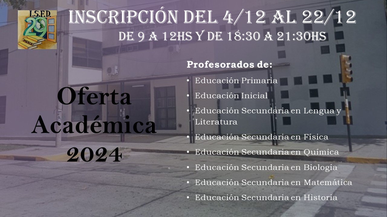 ISFD Nº 29 – Prof. Graciela Gil – Merlo , Buenos Aires